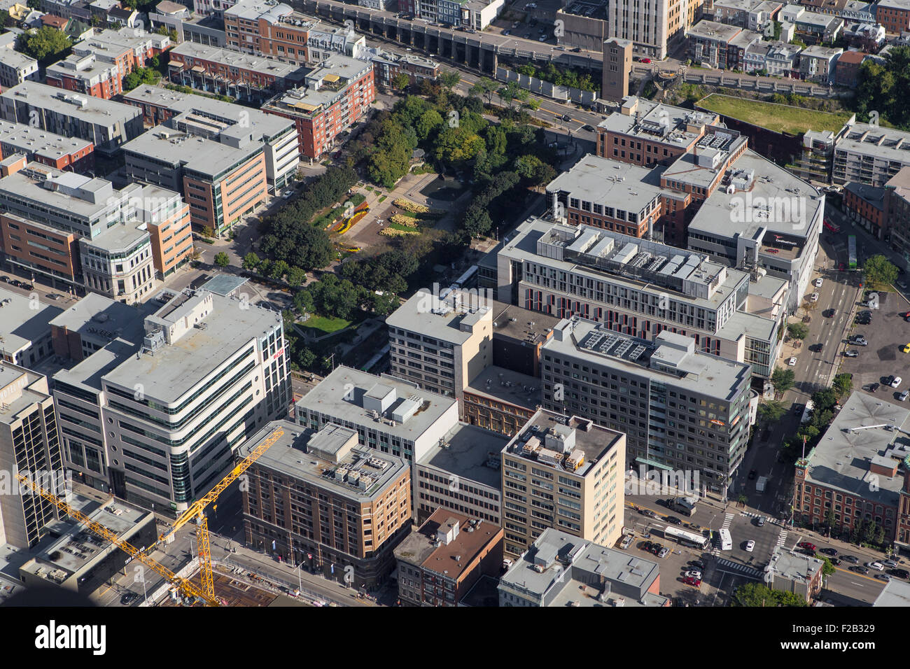 Quebec city district of St. Roch is pictured in this aerial photo in ...