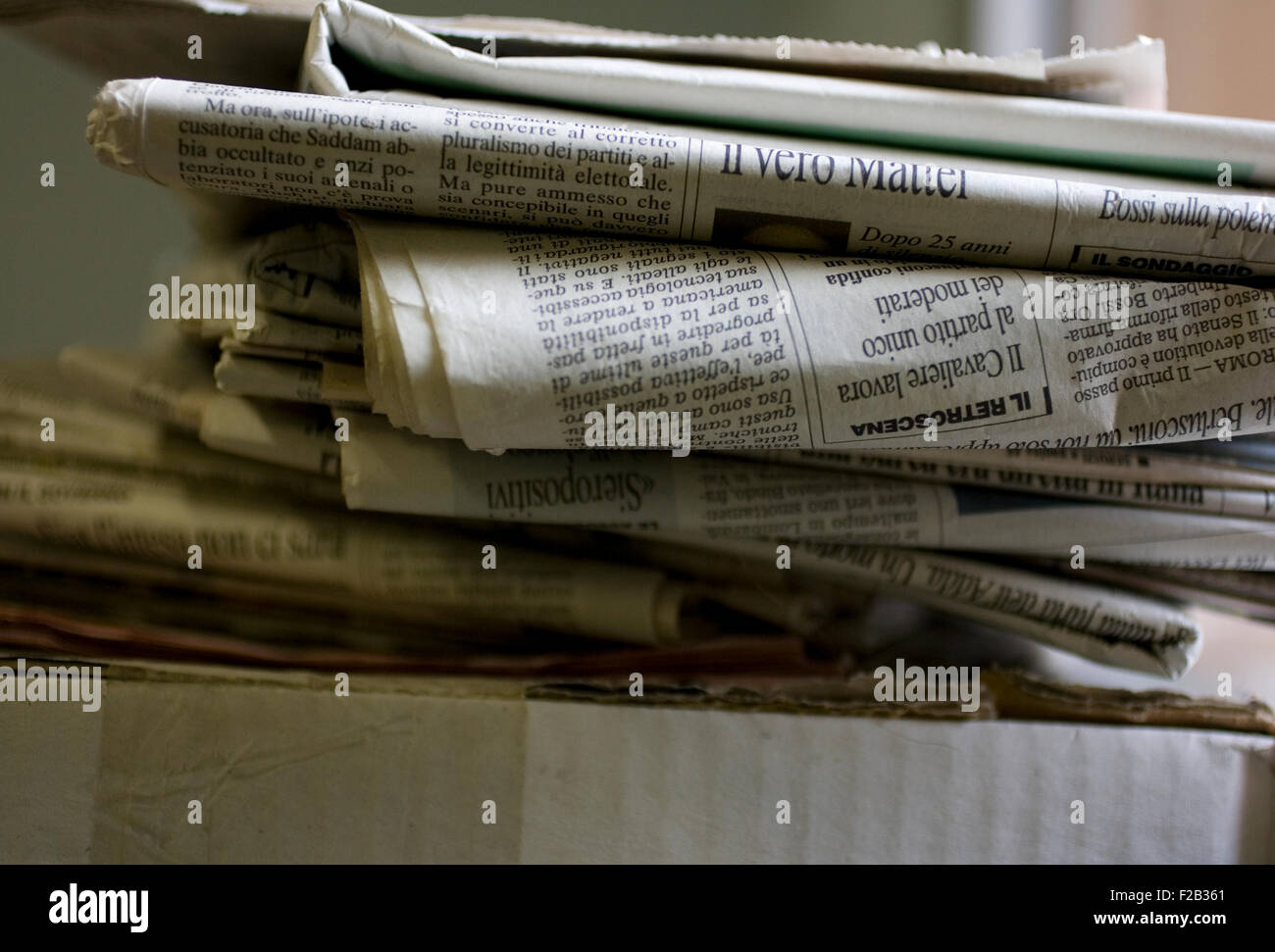 Photo of a lot of Newspapers Stock Photo - Alamy