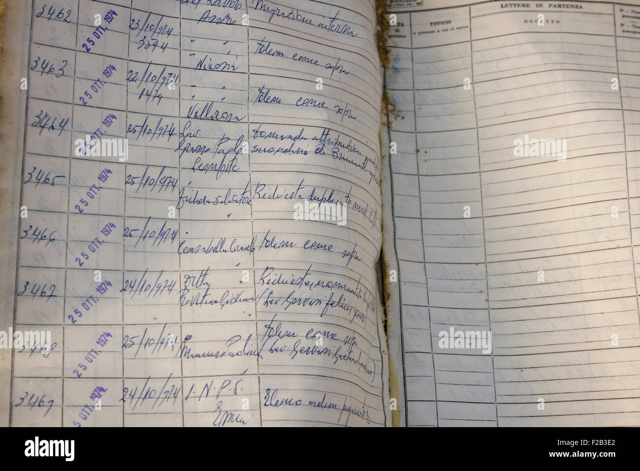 Photo of an Old Register Stock Photo - Alamy