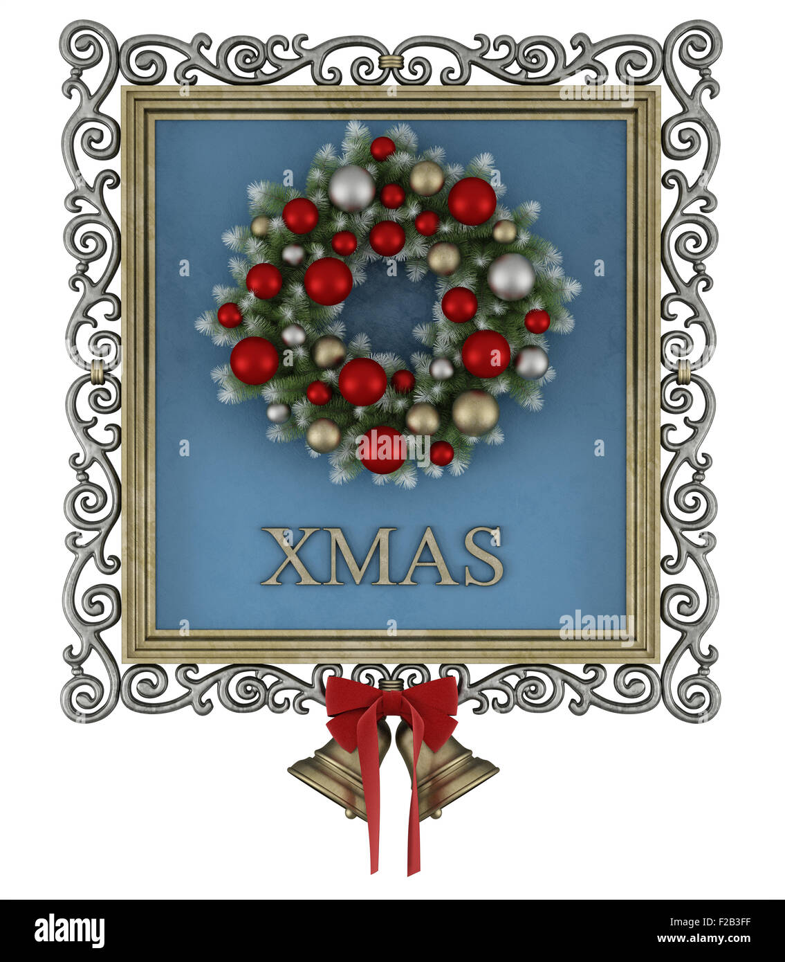 Rustic golden wreath hi-res stock photography and images - Alamy