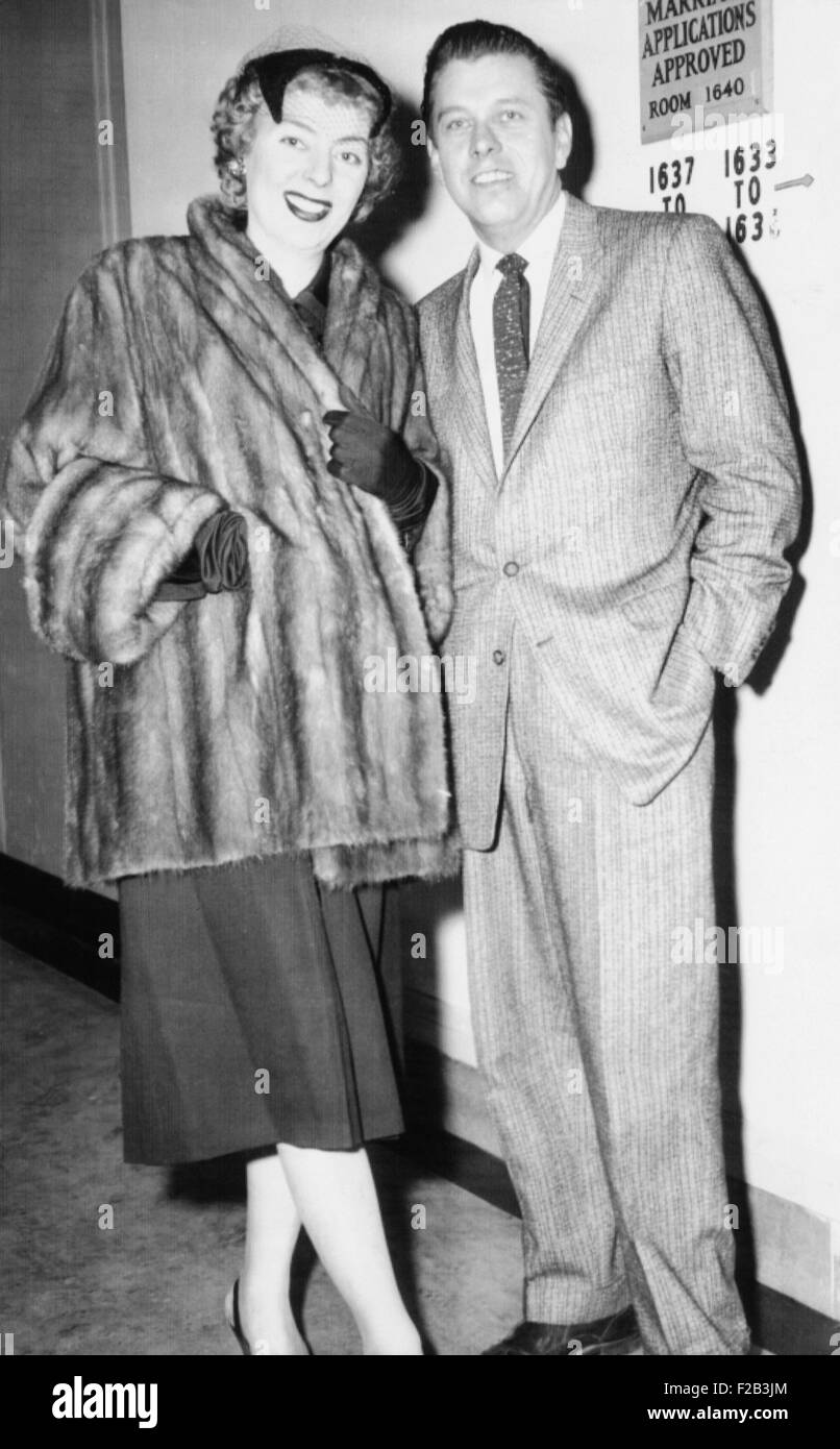 Christine Jorgensen, 33-year-old transsexual, with boyfriend, Howard J ...