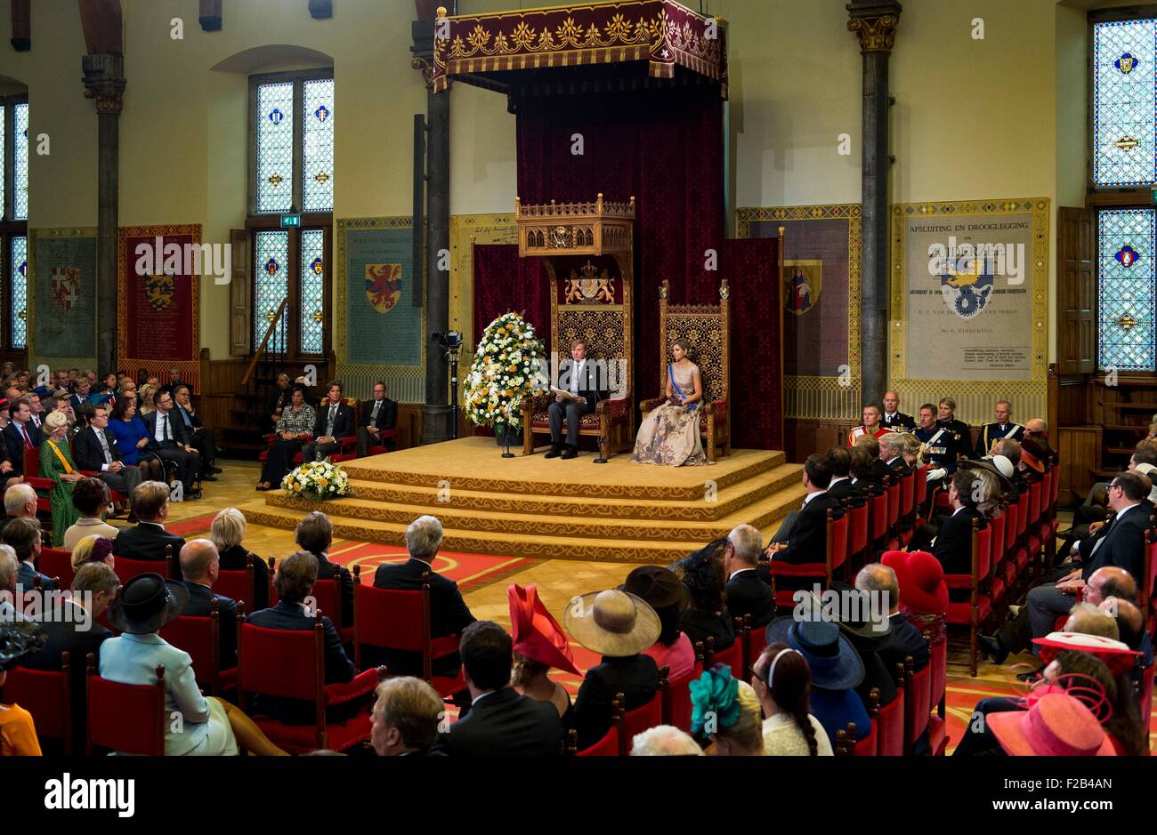 The Hague, The Netherlands. 15th Sep, 2015. King Willem-Alexander and ...