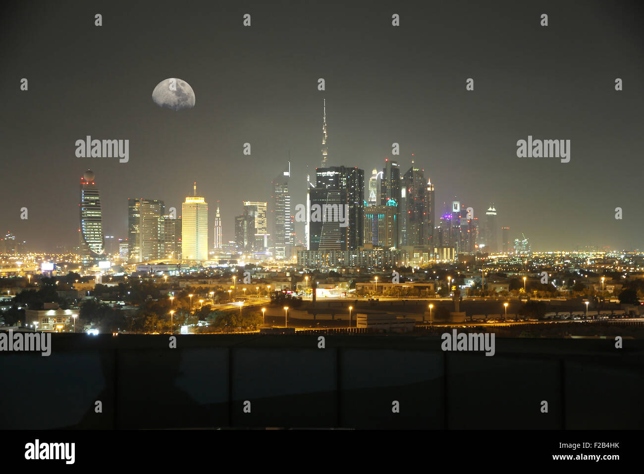 A night view of Dubai, United Arab Emirates Stock Photo - Alamy