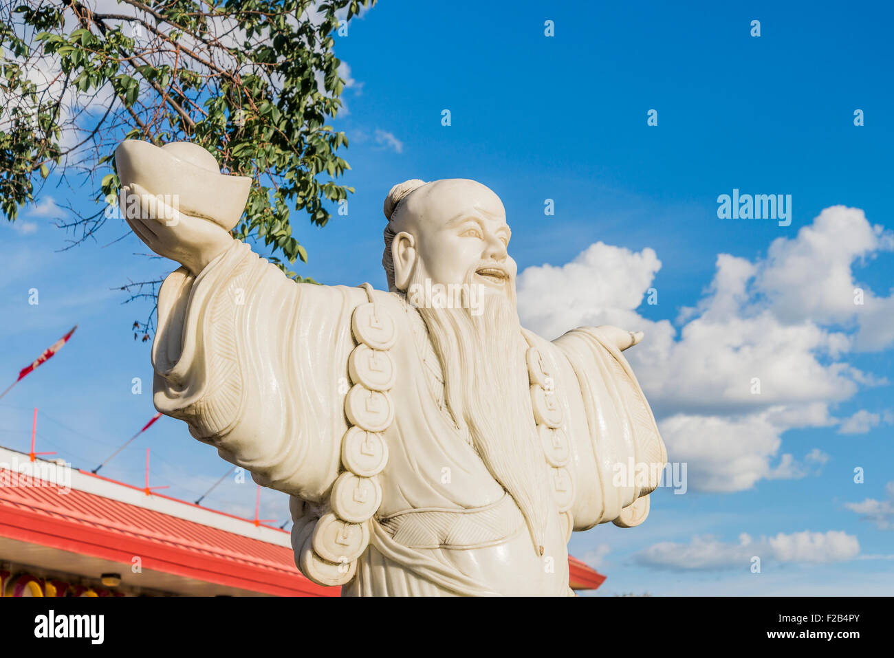 Confucious statue? Chinatown, Edmonton, Alberta, Canada Stock Photo - Alamy