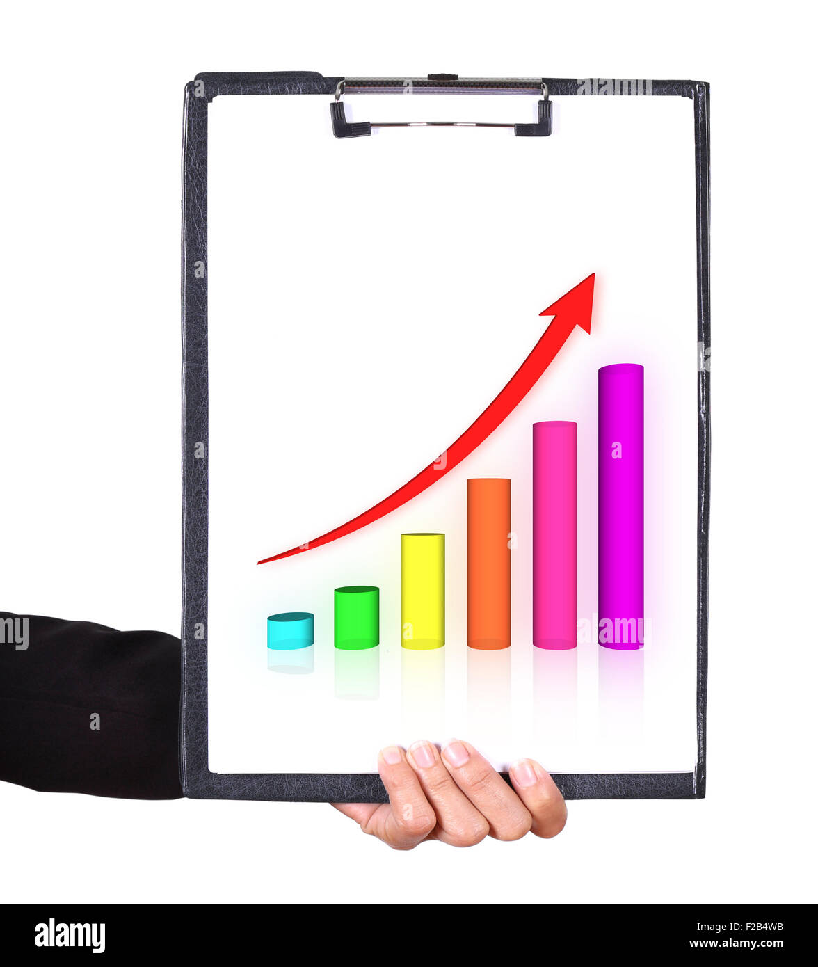 3d cylinder bar graph Cut Out Stock Images & Pictures - Alamy