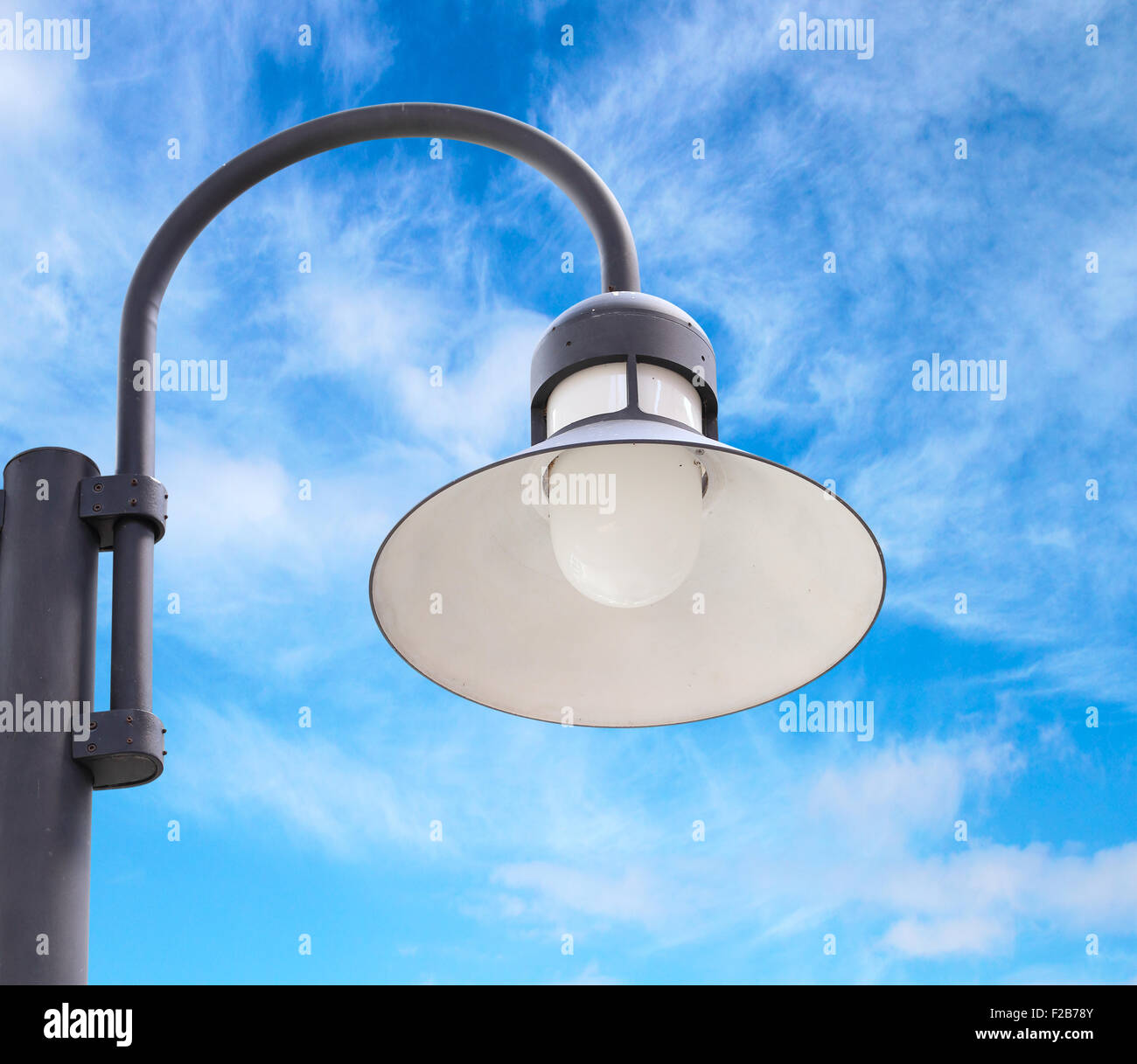 Blue old style lamp post lamppost hi-res stock photography and images ...