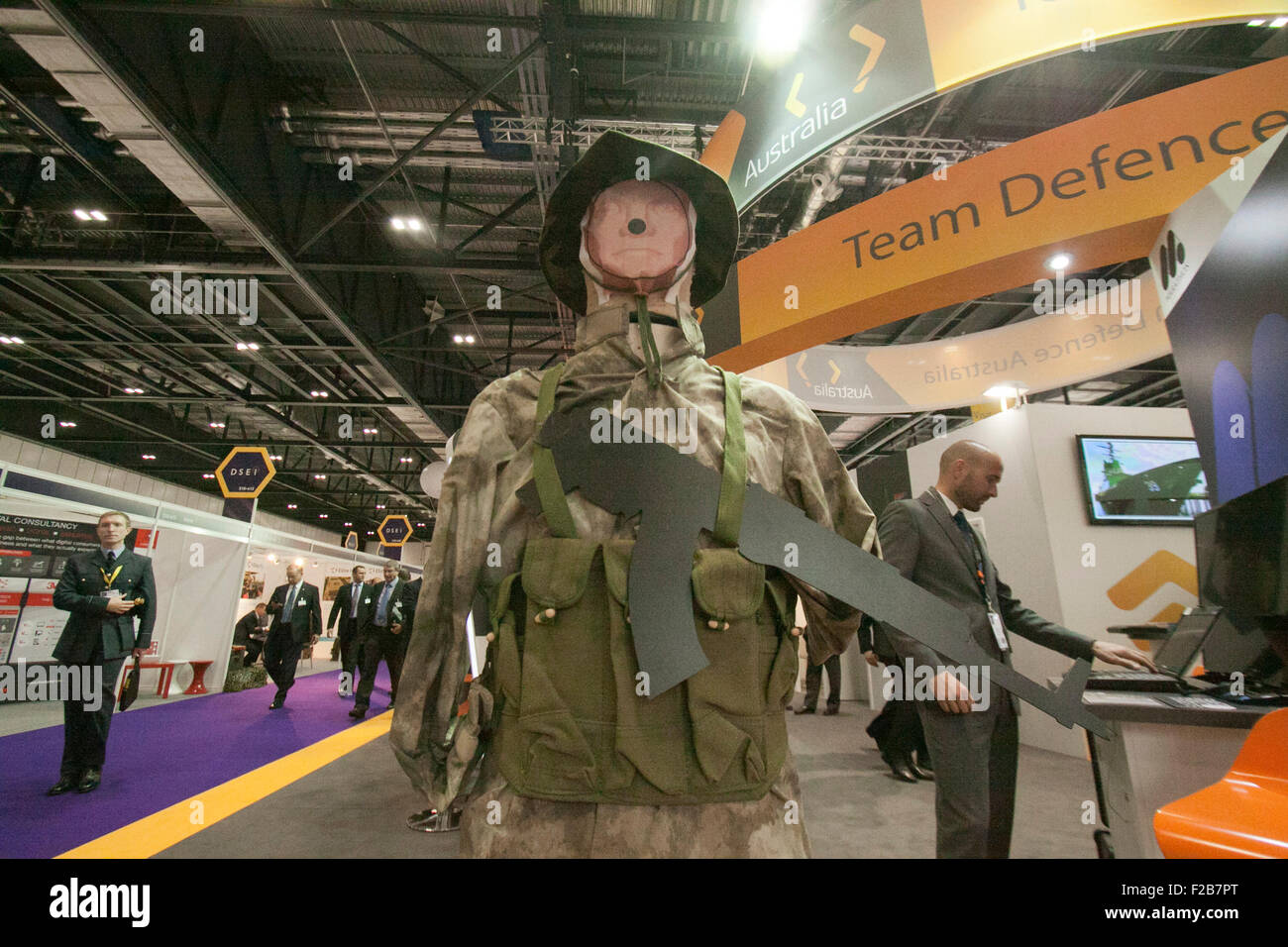Excel Centre London,UK. 15th September 2015. The DSEI 2015 opens at the ...