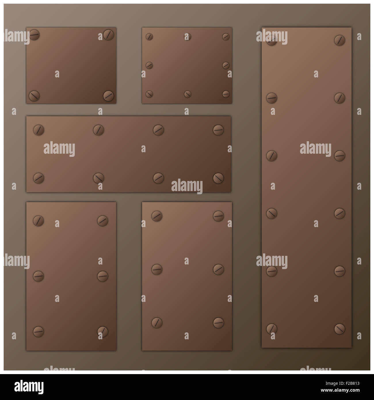 plate with screw vector set Stock Photo - Alamy
