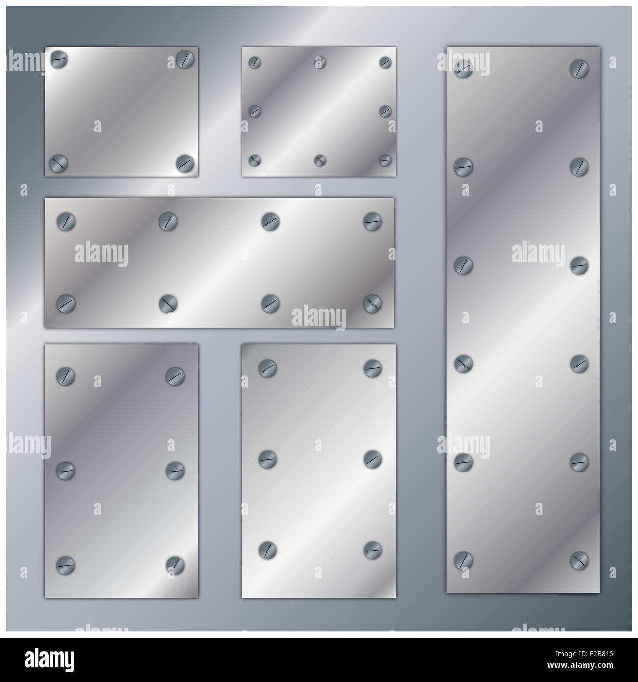 plate with screw vector set Stock Photo - Alamy