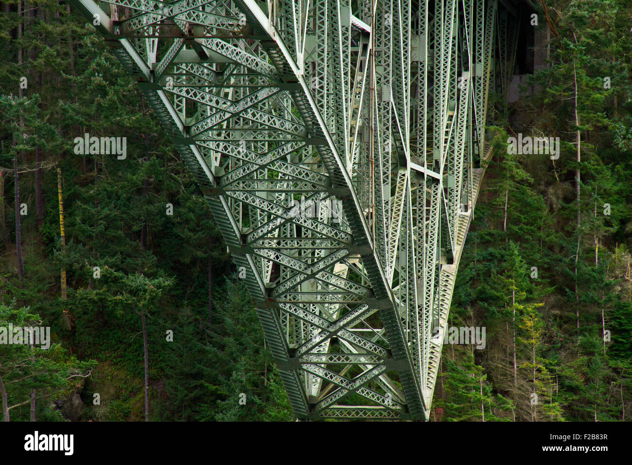 Under the Deception Pass Bridge, the common name for two, two-lane ...