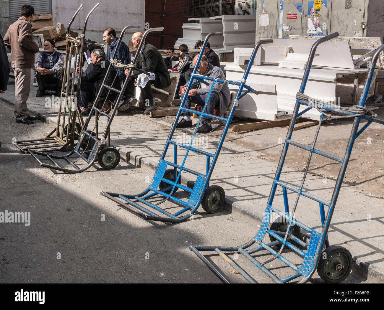 Porters trolleys hi-res stock photography and images - Alamy