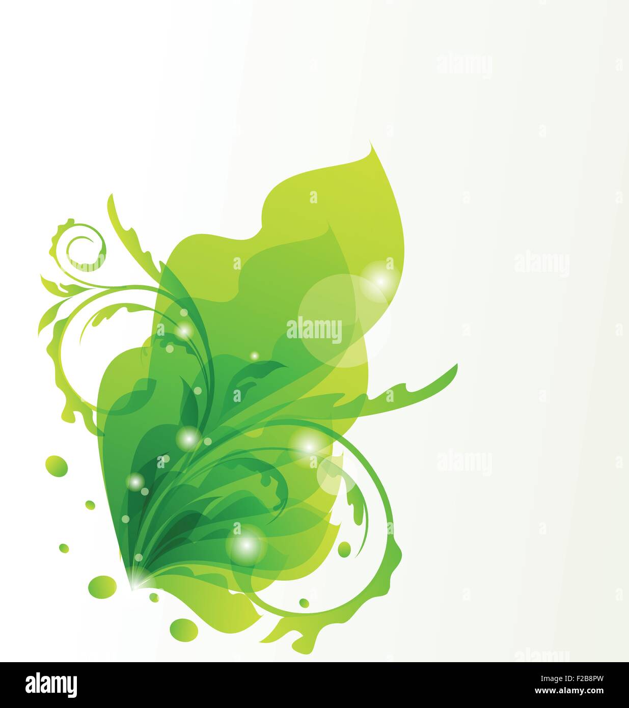 Nature transparent floral background, design elements Stock Vector ...