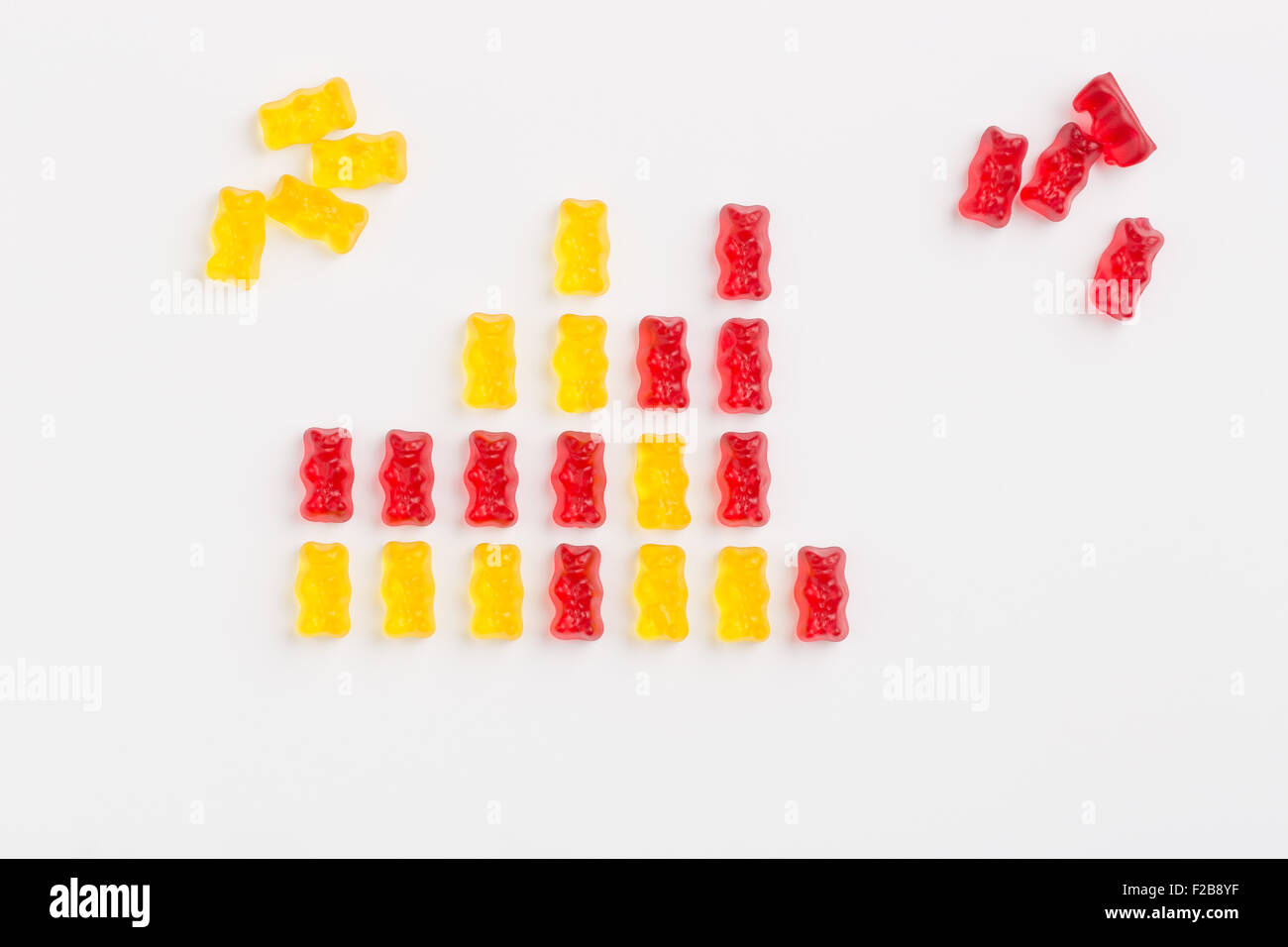 Connect four - sweet version with gummi bears Stock Photo - Alamy