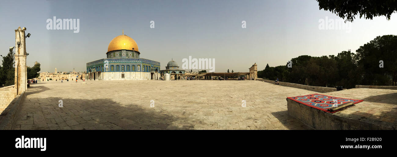 Jerusalem, Israel, Holy Land, Middle East: panoramic view of Dome of ...