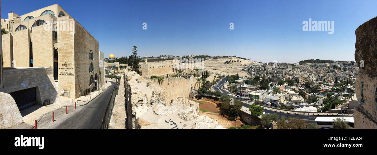 Jerusalem, Israel, Middle East: the Old City seen from the Ramparts ...