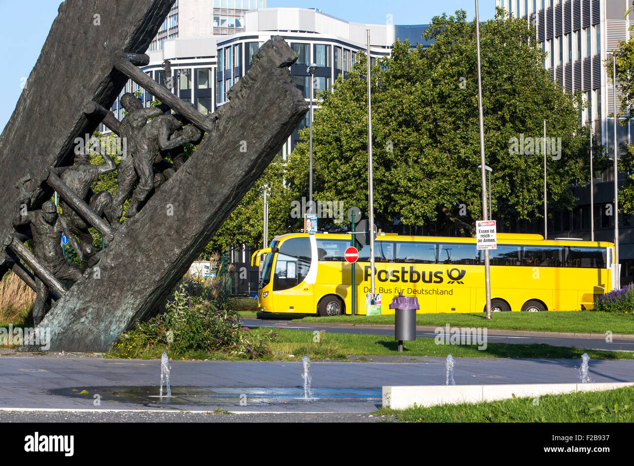 Bus station for long distance bus lines, Essen, Germany Stock Photo - Alamy