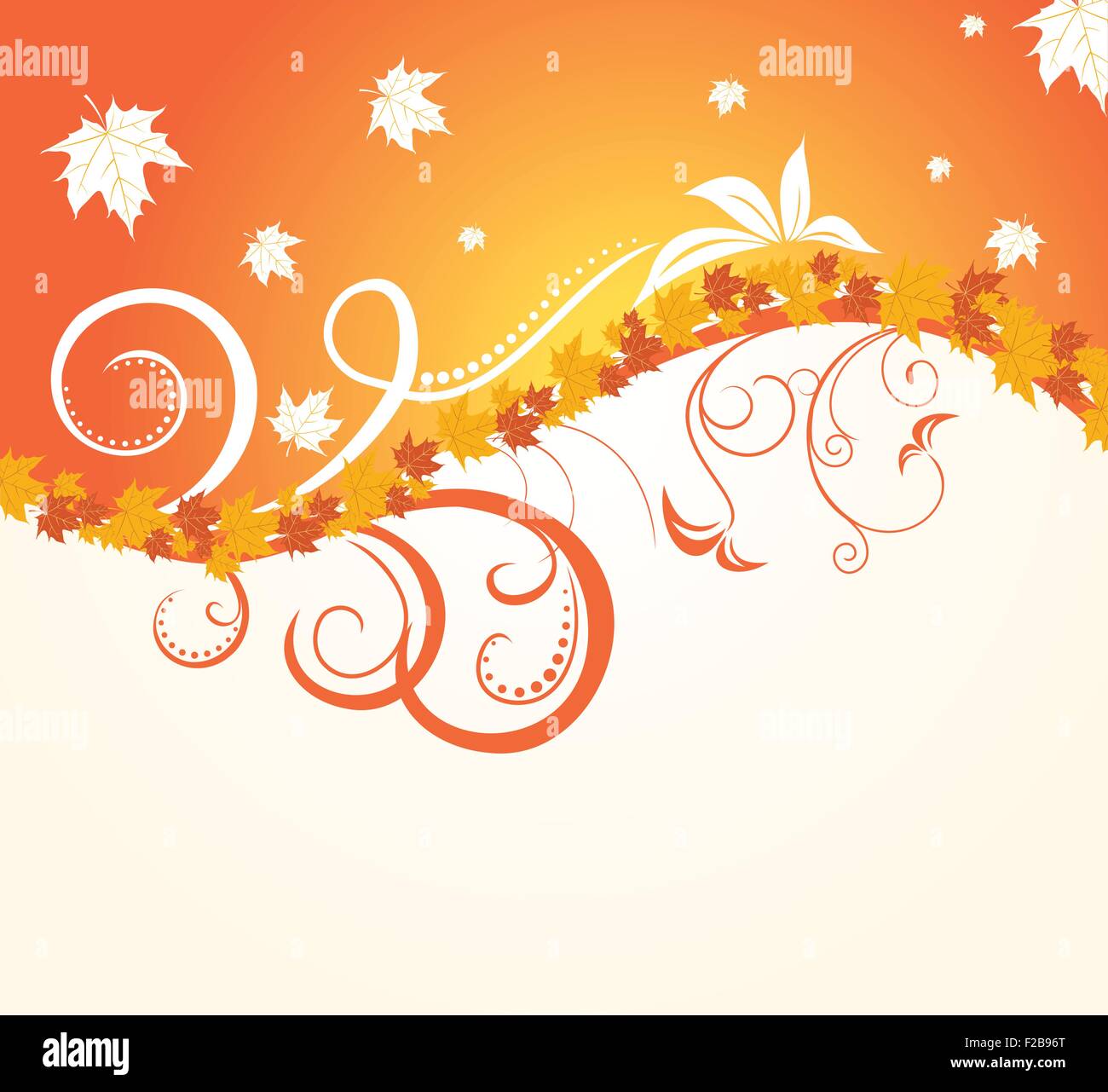 Autumn floral background Stock Vector Image & Art - Alamy