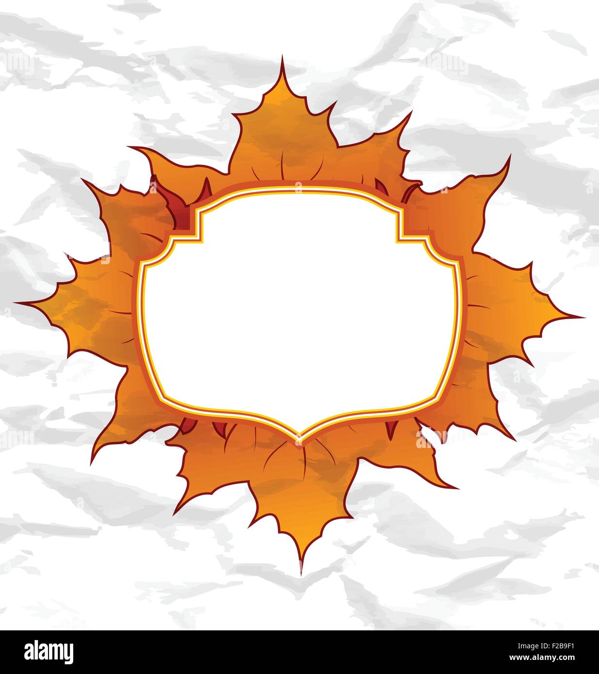 Autumnal maple leaves, crumpled paper texture Stock Vector Image & Art ...