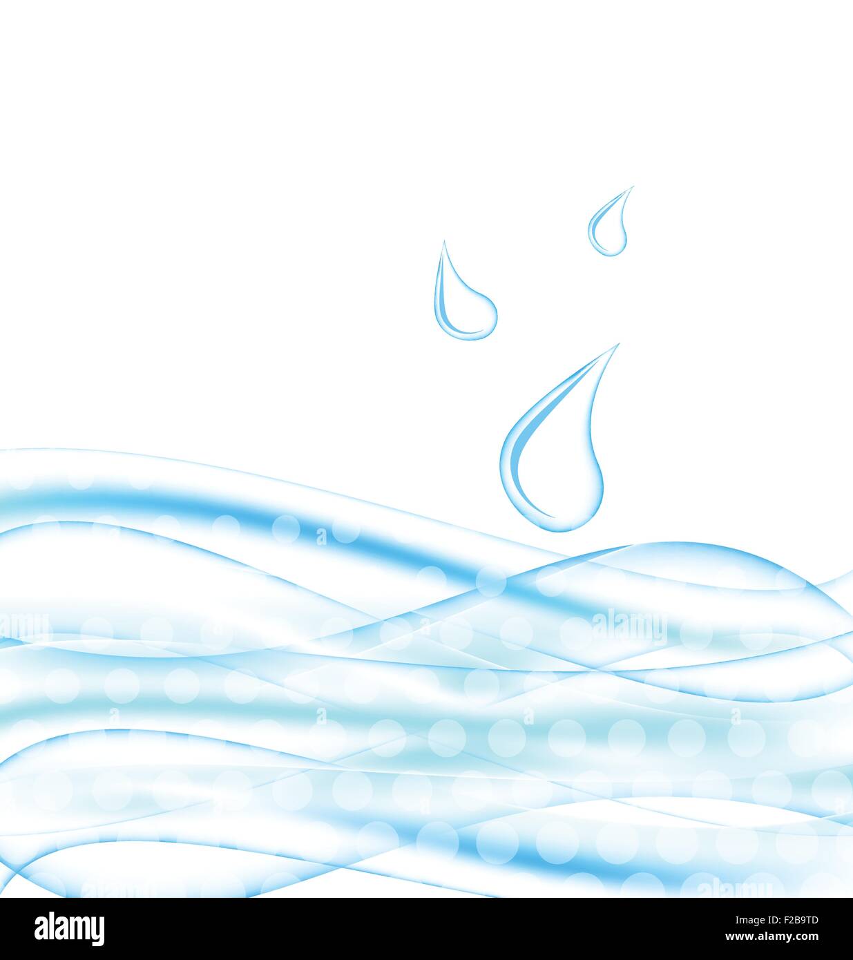 Abstract water background with drops Stock Vector Image & Art - Alamy