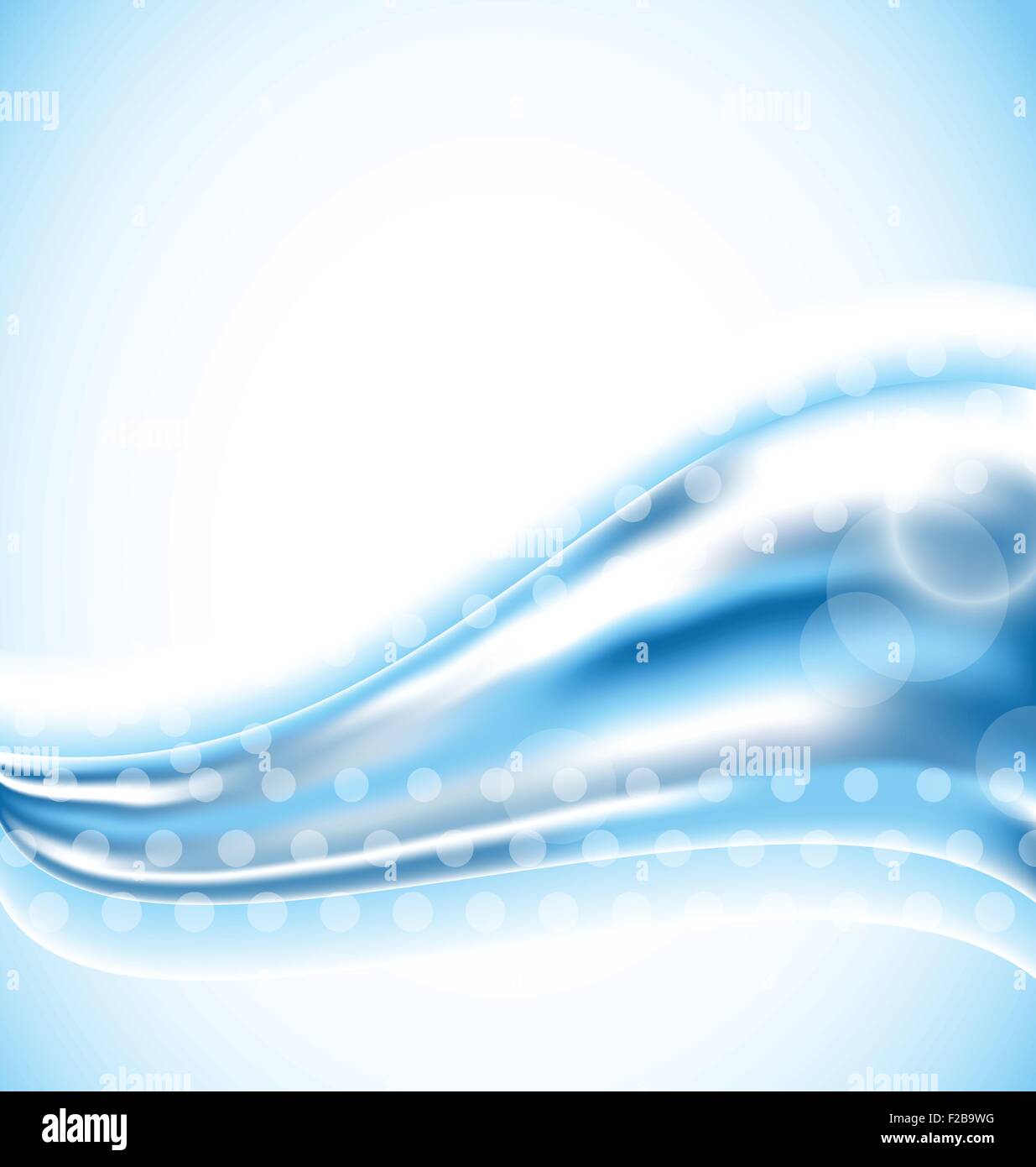 Abstract blue wavy background, design template Stock Vector Image & Art ...