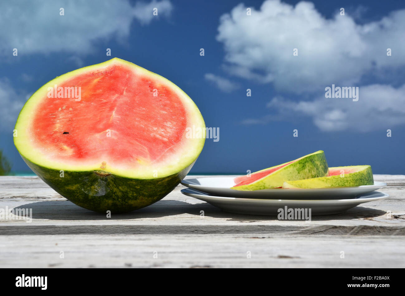 Broken melon hi-res stock photography and images - Alamy