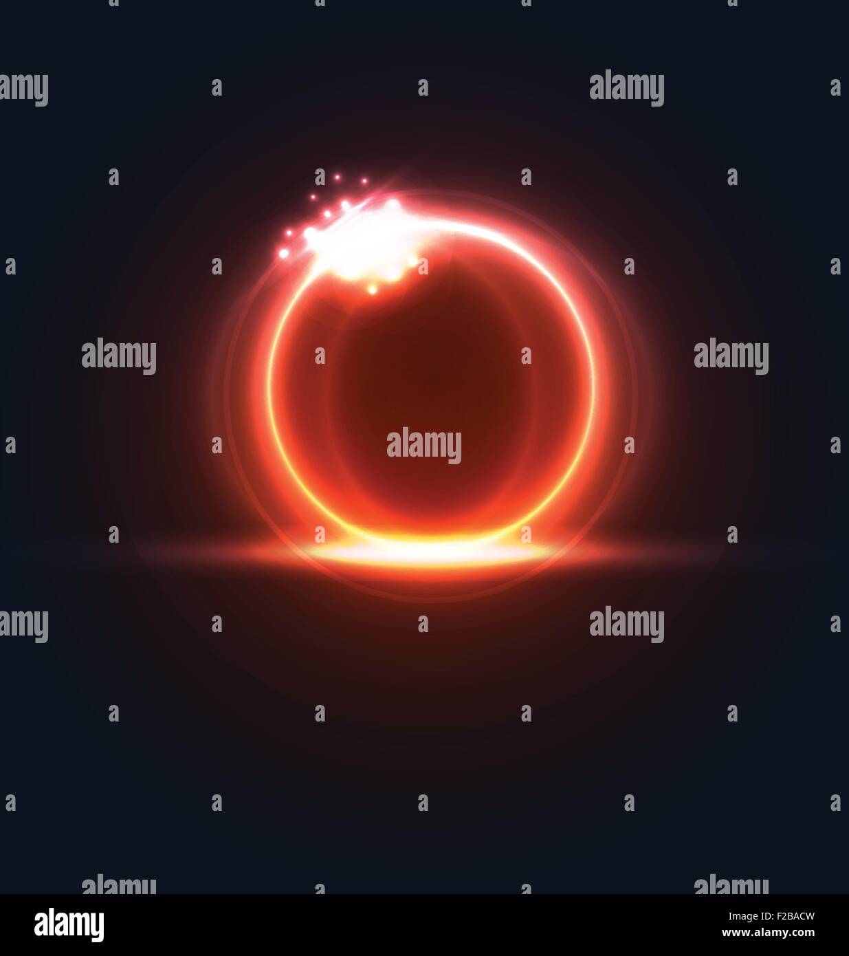Glowing frame with light effects Stock Vector Images - Alamy