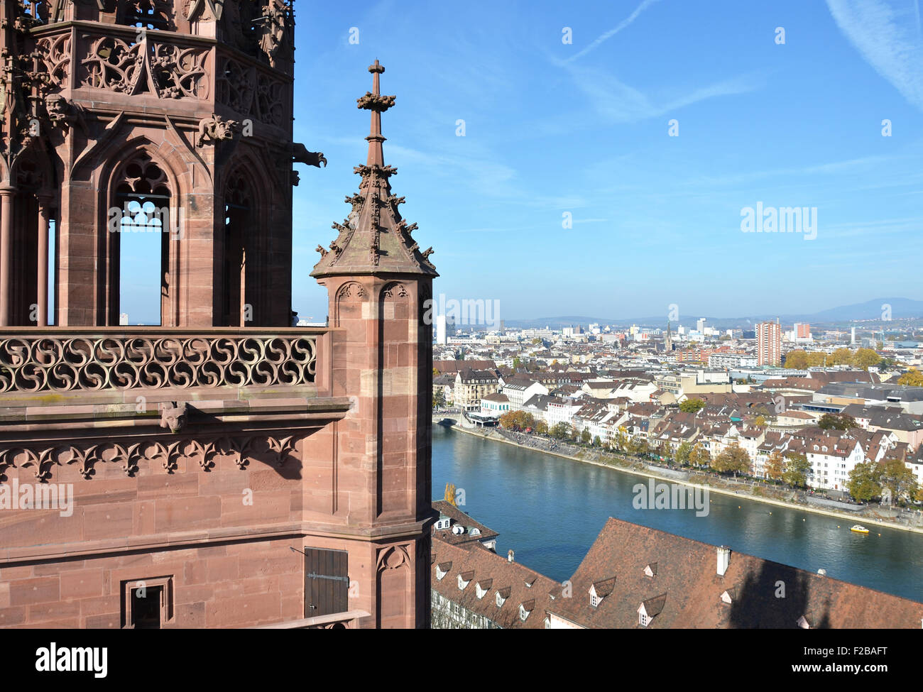 Basel from top Stock Photo - Alamy