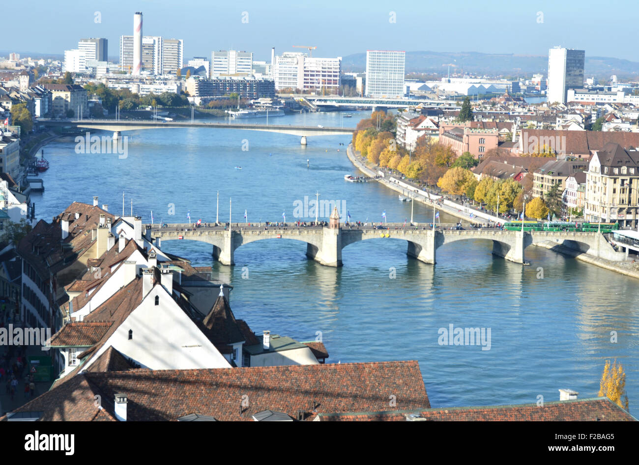 Basel from top Stock Photo - Alamy