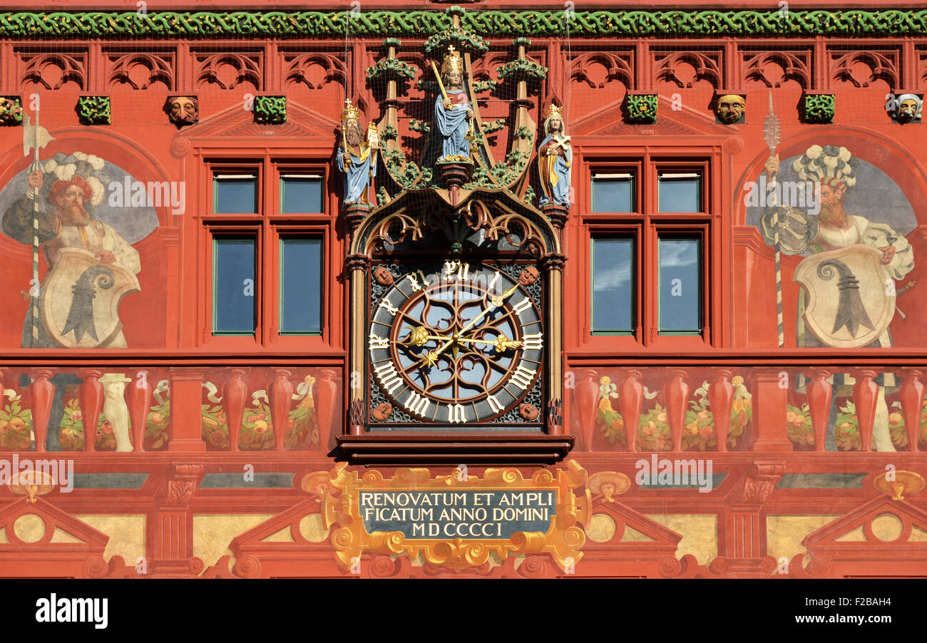 Basel clock hi-res stock photography and images - Alamy