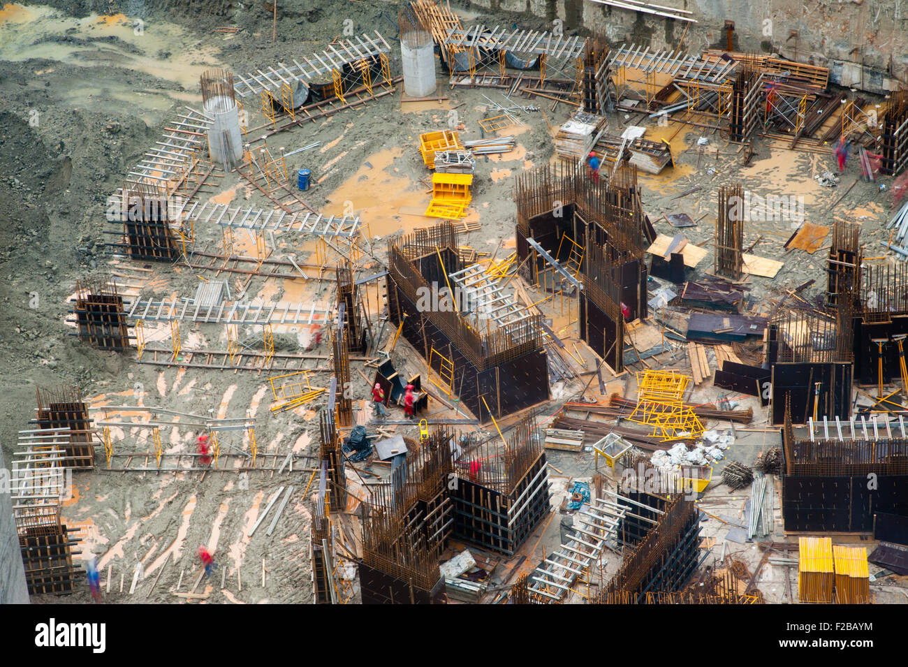 Aerial view of modern civil construction site Stock Photo - Alamy