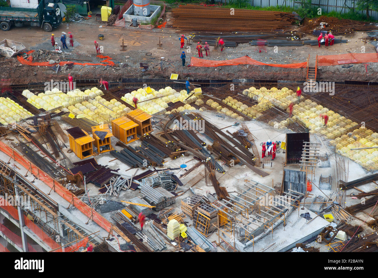 Construction site aerial hi-res stock photography and images - Alamy