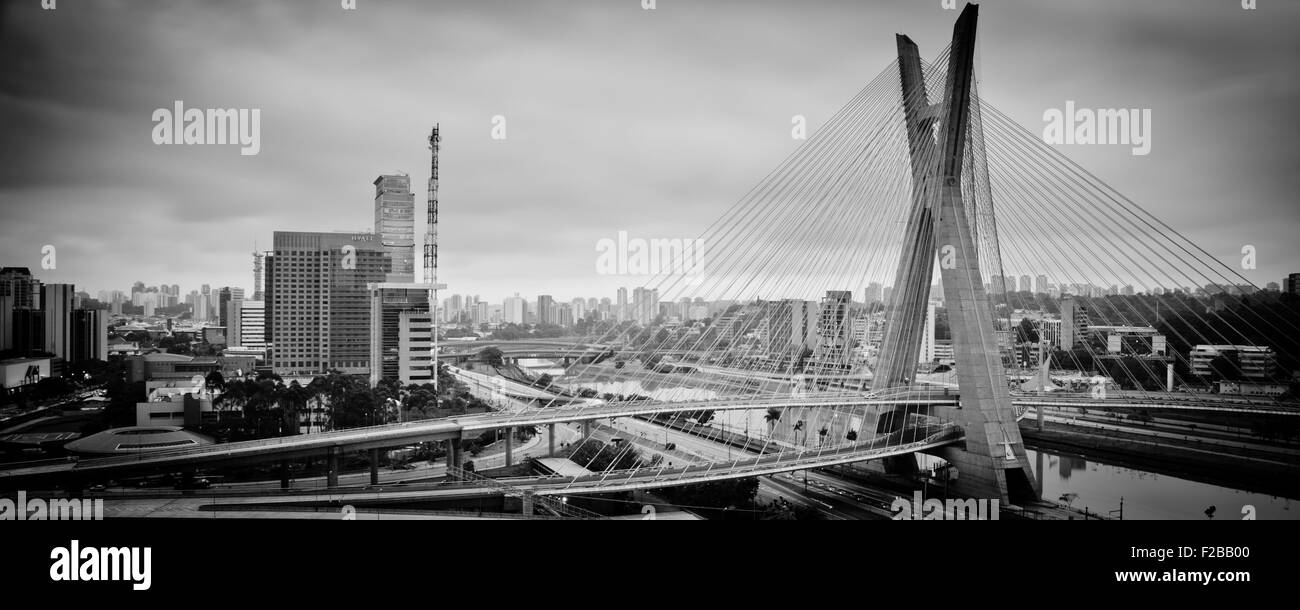 Most famous bridge in the city, Octavio Frias De Oliveira Bridge ...