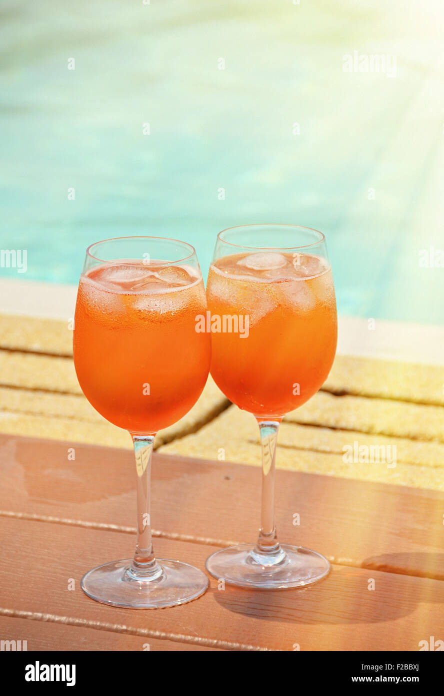 Traditional Italian Spritz cocktail Stock Photo - Alamy