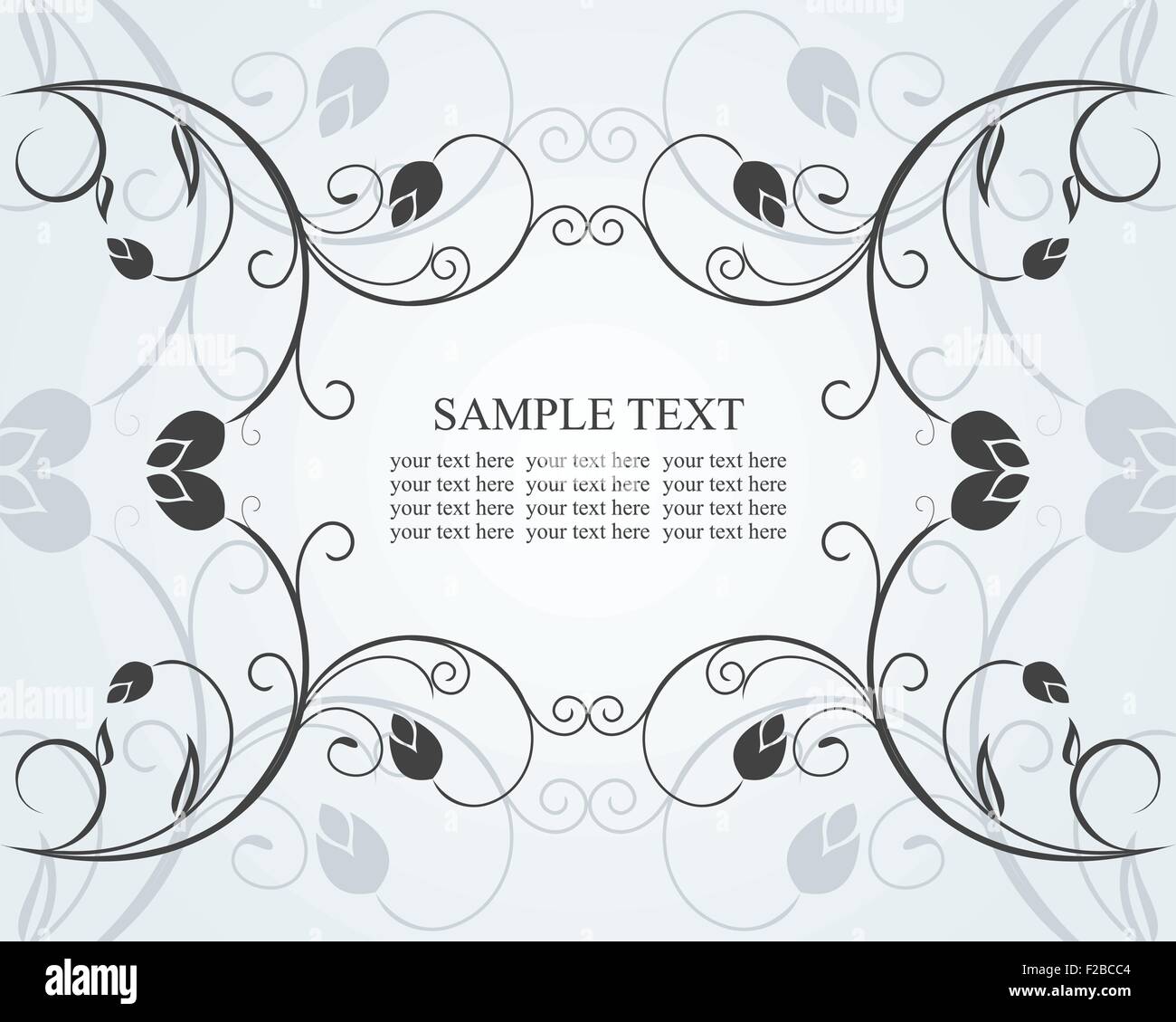 Illustration the floral decor background for design Stock Vector Image ...