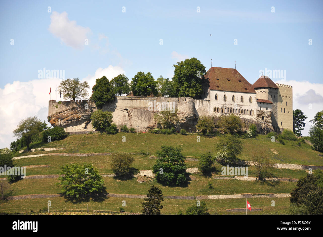 Medieval castle in Lenzburg, Switzerland Stock Photo - Alamy