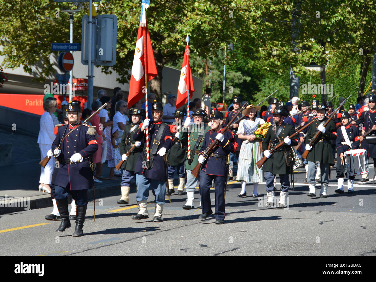 Old swiss parade hi-res stock photography and images - Alamy