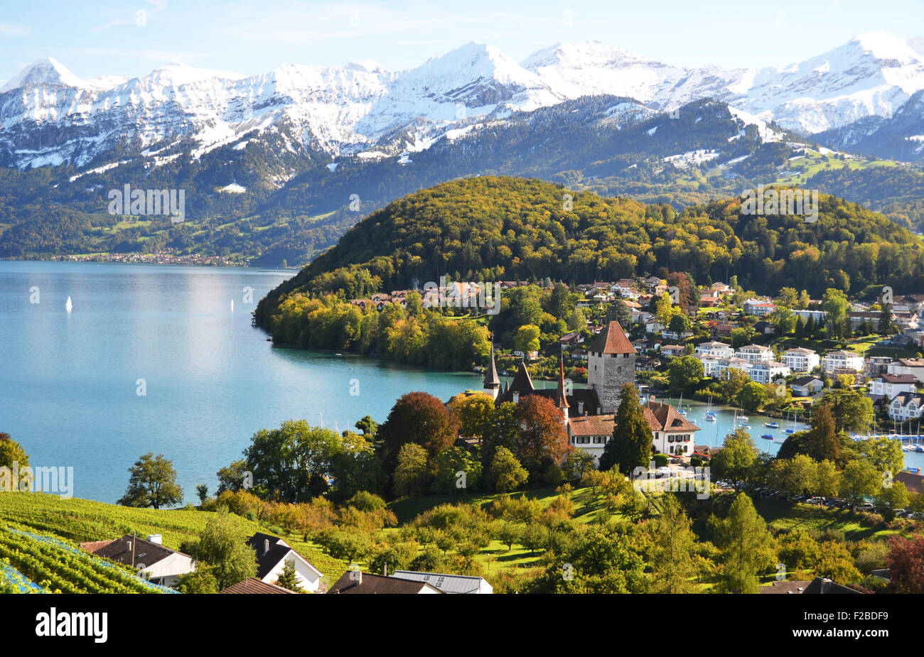 Spiez Castle, Switzerland Stock Photo - Alamy