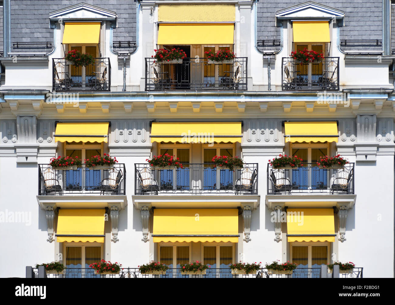 Balcony of a luxury hotel Stock Photo - Alamy