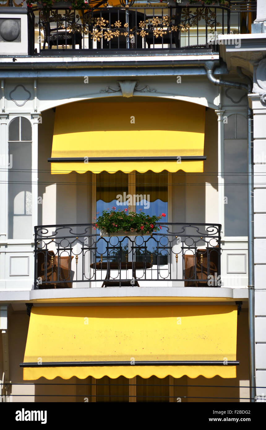 Balcony canopy awning hi-res stock photography and images - Alamy