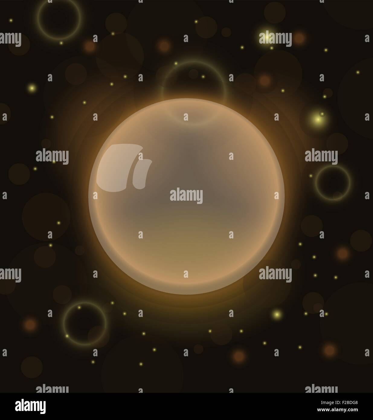 Glass sphere (ball) with flare sparkle Stock Vector Image & Art - Alamy