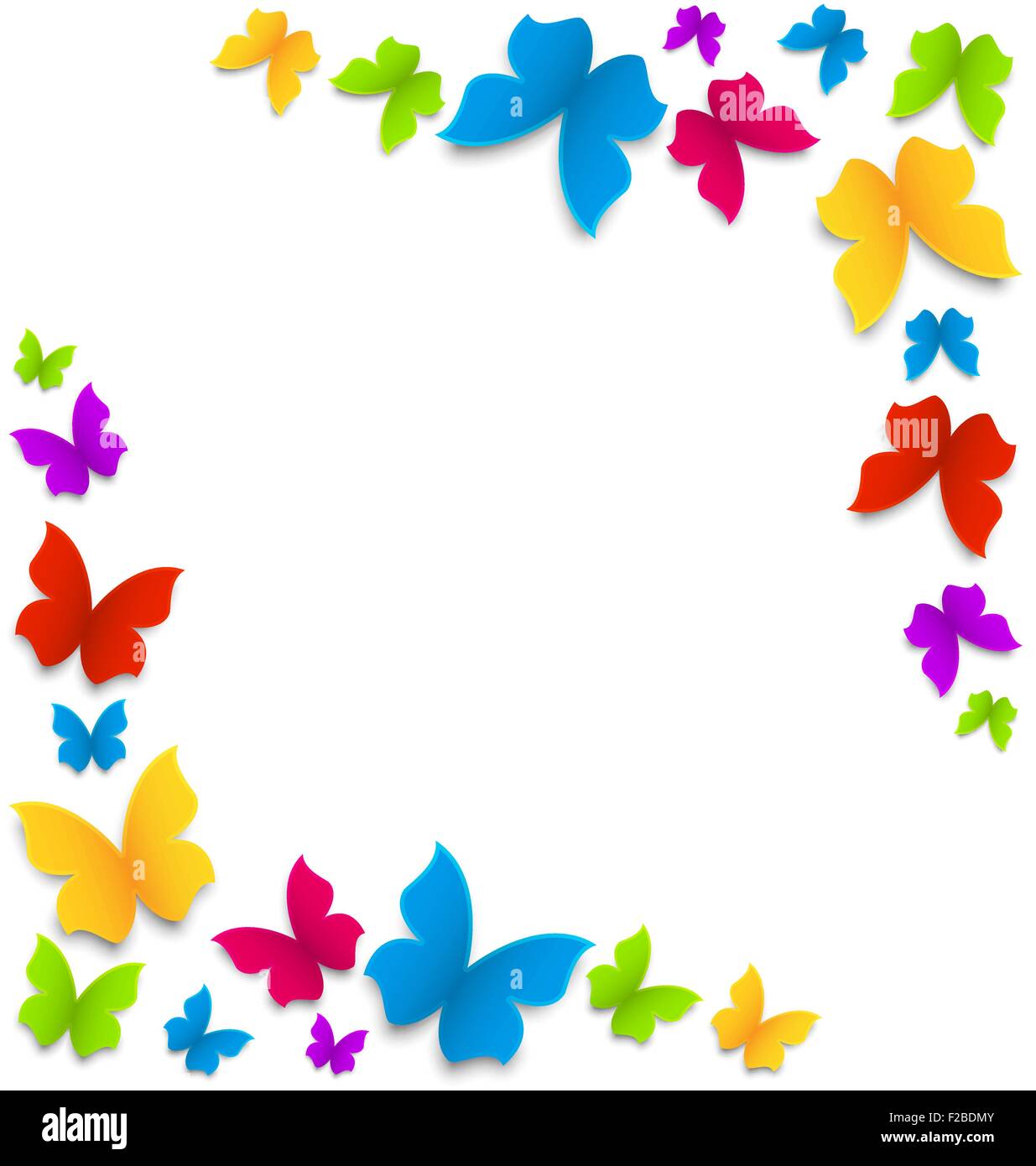 Butterflies border hi-res stock photography and images - Alamy