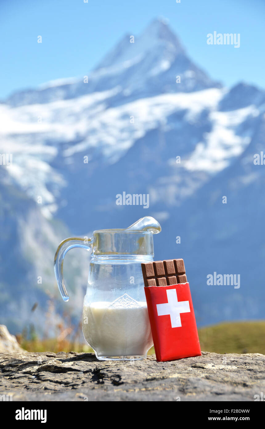 Swiss chocolate flag hi-res stock photography and images - Alamy