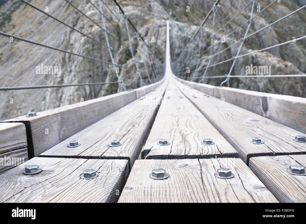 Trift Bridge, the longest 170m pedestrian-only suspension bridge in the ...