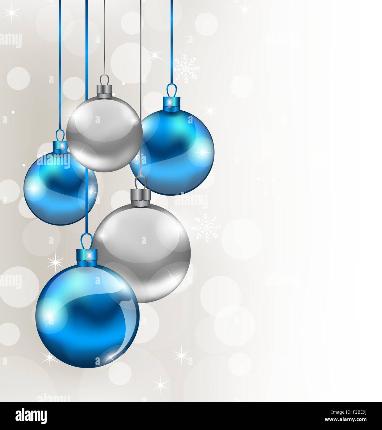 Holiday background with Christmas balls Stock Vector Image & Art - Alamy