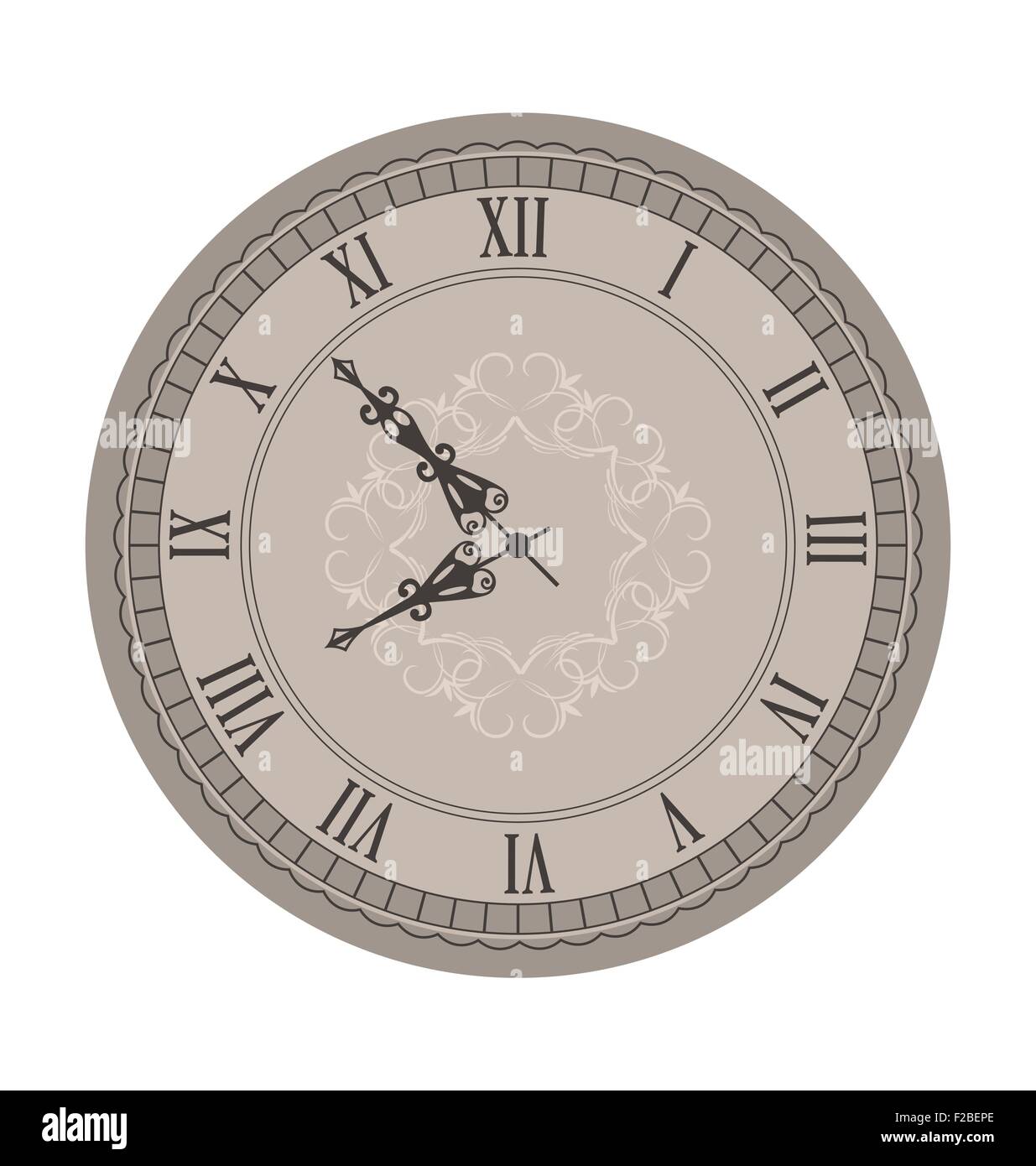 Ancient mechanical clock Stock Vector Images - Alamy