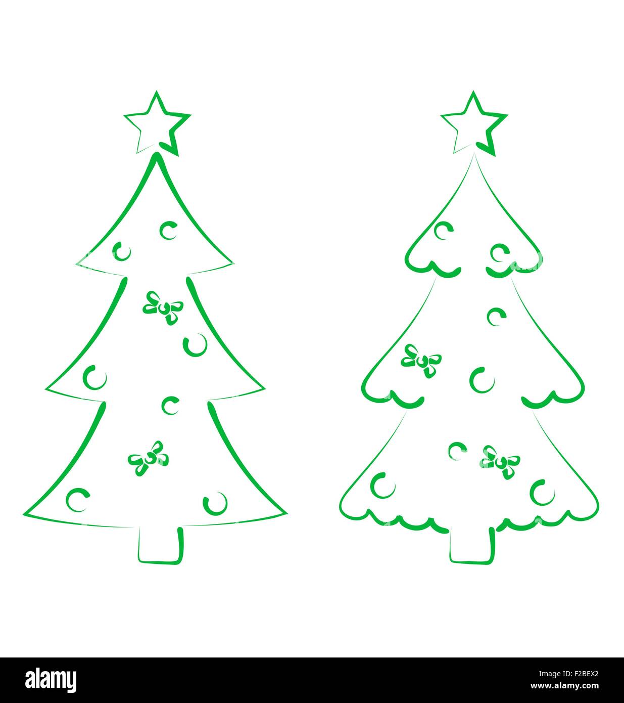 Stylized christmas trees hi-res stock photography and images - Alamy