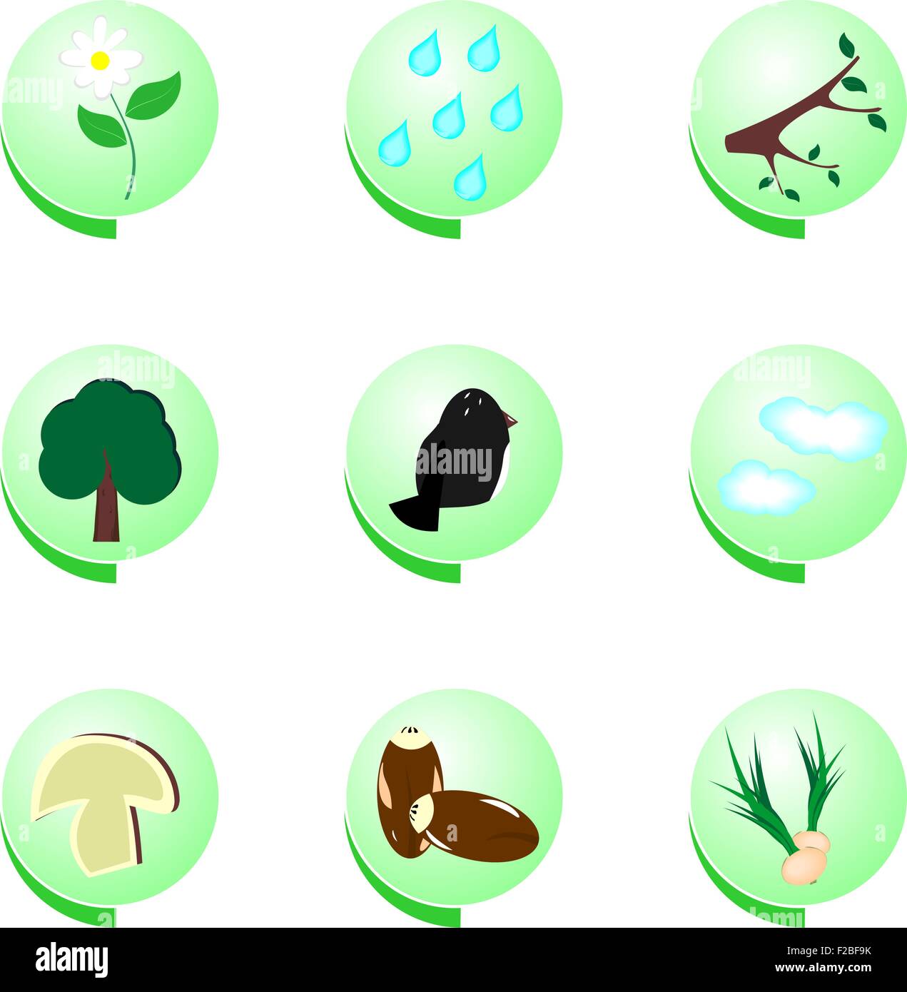 Eco icon set on white background Stock Vector Image & Art - Alamy