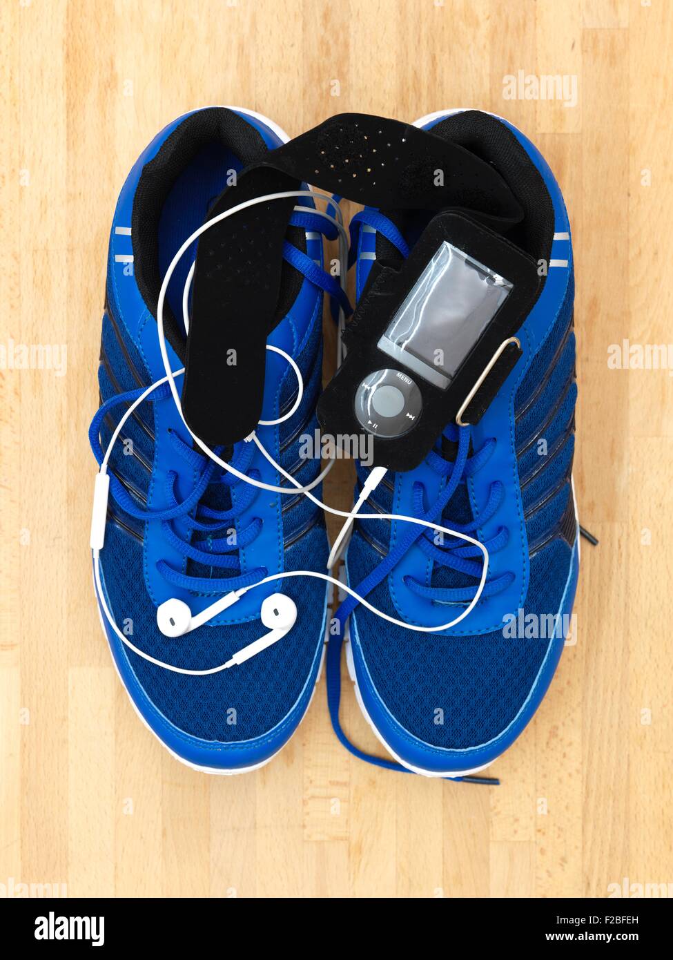 A close up shot of a conceptual gym workout items Stock Photo - Alamy