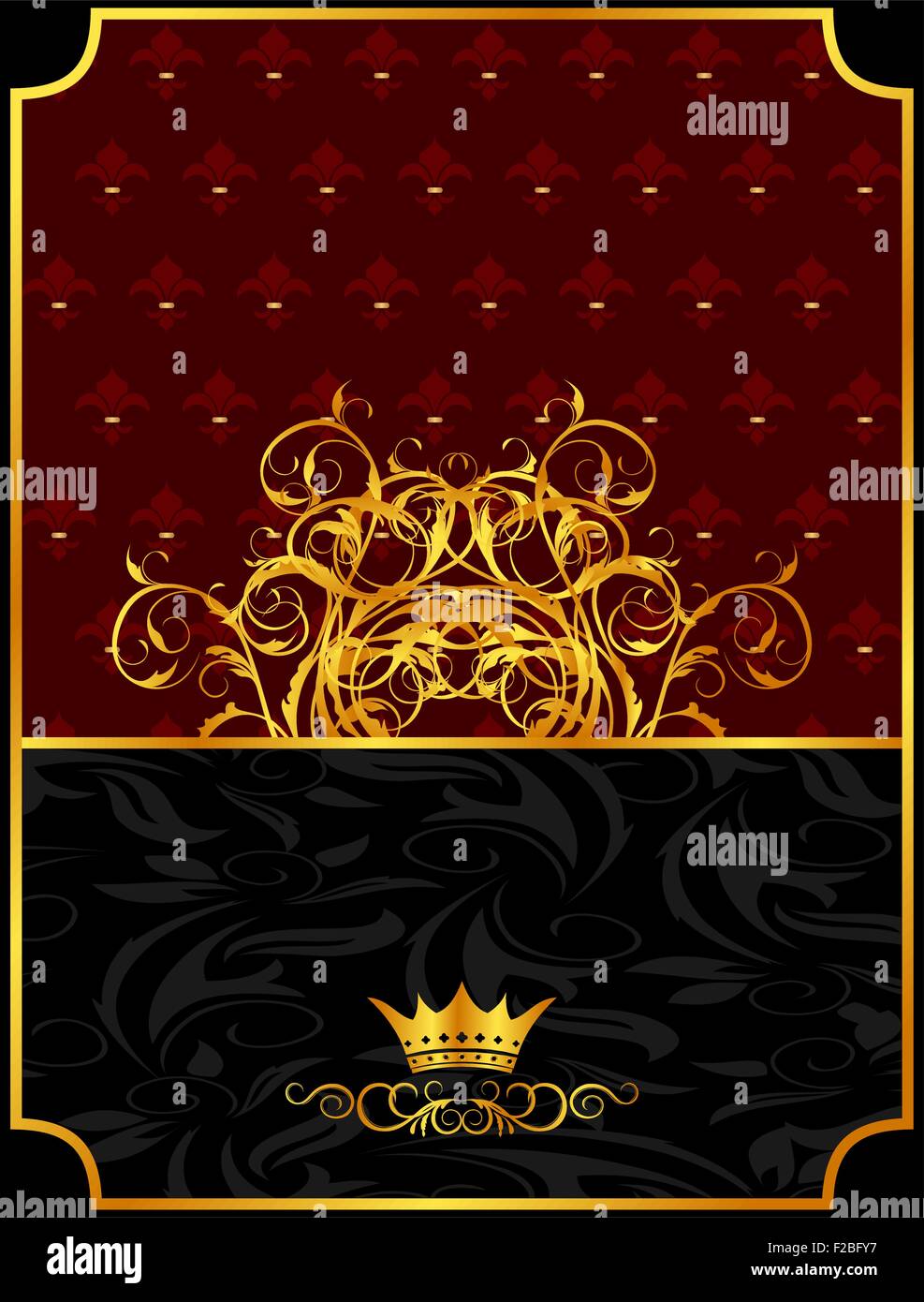vintage background with crown Stock Vector Image & Art - Alamy