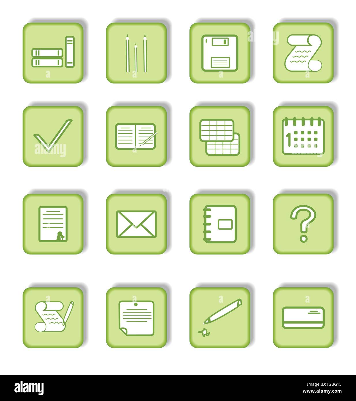 Green sticker with icon 9 Stock Vector Image & Art - Alamy